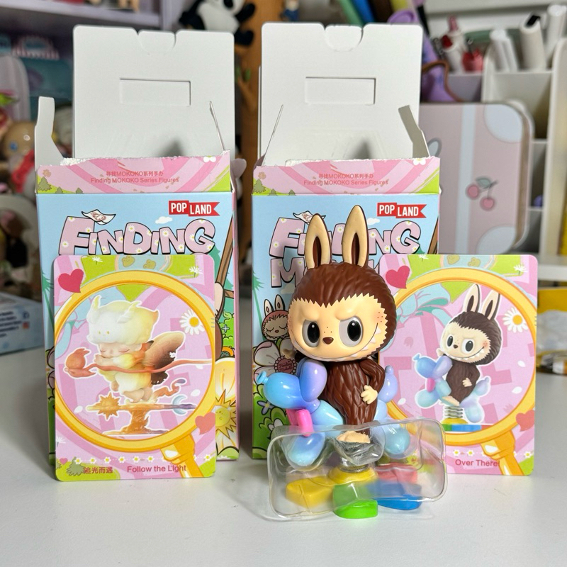 Original Popmart Finding Mokoko Series Opened Labubu & Dimoo | Shopee ...