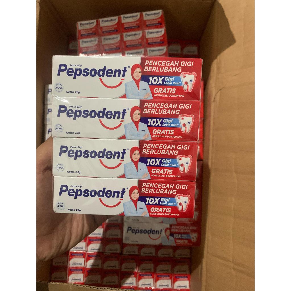 Package 12 Pcs / 1 Dozen Pepsodent 25 Gr Unilever | Shopee Singapore