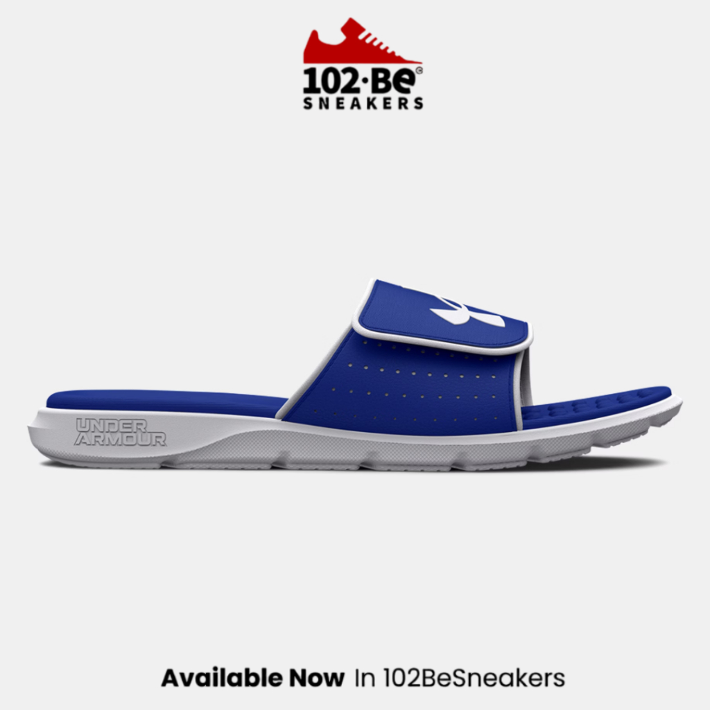 Ua Men's UA Ignite Pro Slides Sandals - Royal White Original | Shopee ...