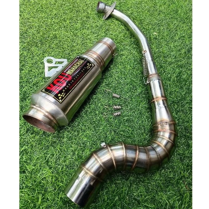 KOU mahachai Pipe canister conical open specs exhaust pipe for Wave 125 ...