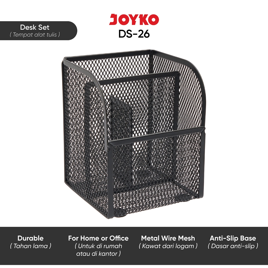 Joyko DS-26 Mesh Net Stationery Holder Pen Holder Desk Set | Shopee Singapore