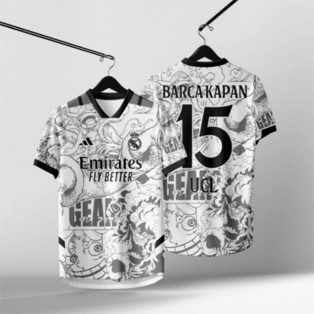 Real Madrid One Piece Luffy Jersey | Shopee Singapore