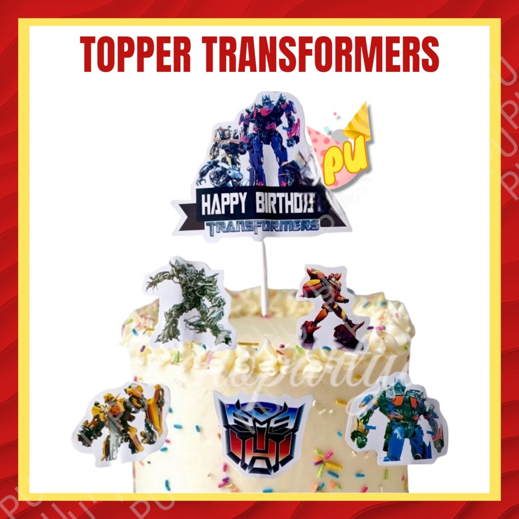 Transformer Topper / TRANSFORMERS Cake Topper Optimus Prime Bumblebee ...
