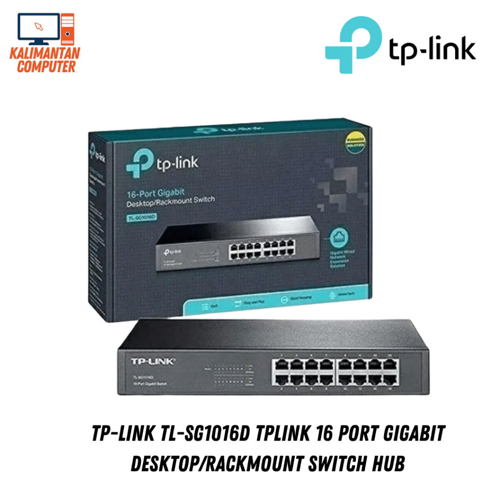 Tp-link TL-SG1016D TPLINK 16 Port Gigabit Desktop/Rackmount Switch Hub | Shopee Singapore