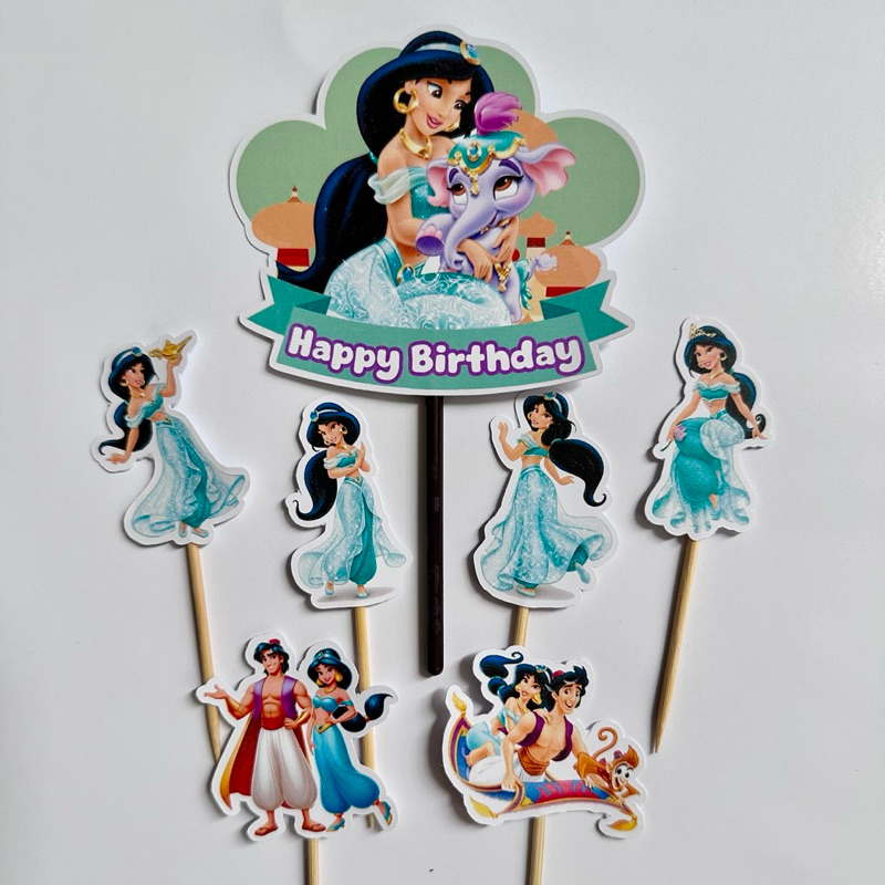 TOPPER PRINCESS JASMINE / CAKE TOPPER PRINCESS JASMINE / TOPPER KUE ...