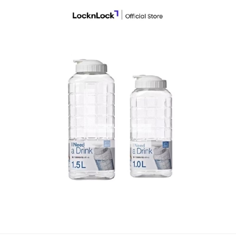 LocknLock Lock & Lock Chess Water Bottle Pet 1L Refrigerator Drinking ...