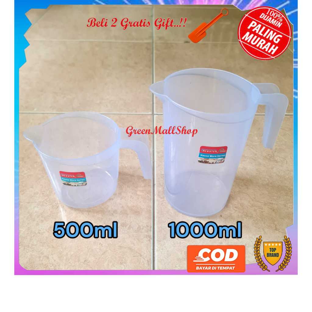 3 Pcs Plastic Measuring Cups 1000ml 1 Liter 500ml 0.5 Liter / Plastic ...