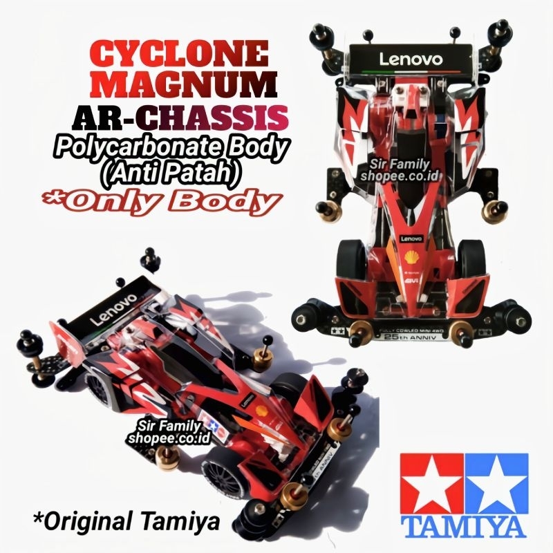 Original Tamiya Body Polycarbonate AR Chassis _ Tamiya Cyclone Magnum ...
