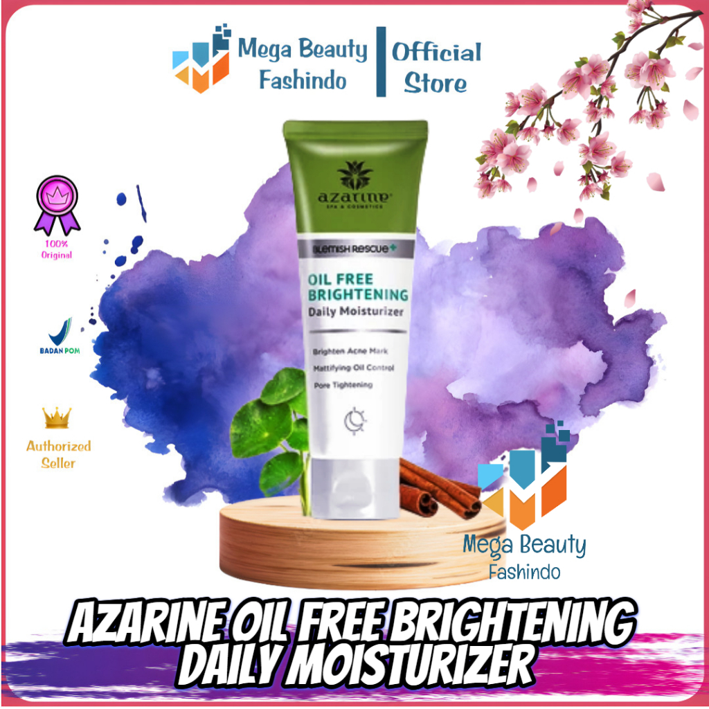 Azarine Oil Free Brightening Daily Moisturizer for Oily, Acne-Prone ...