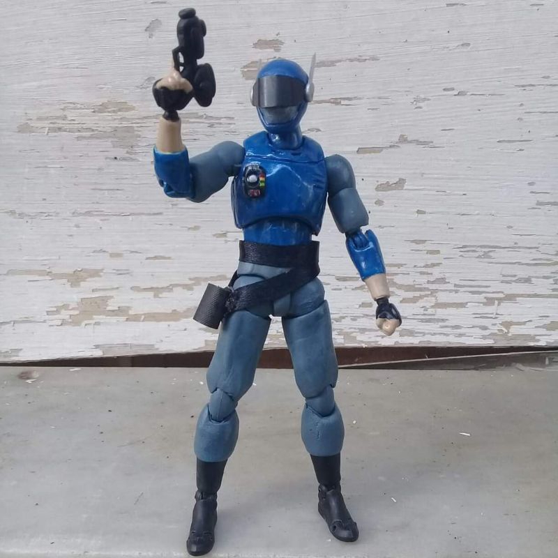 Shf blue swat custom action figure Kamen rider tokusatsu power rangers ...