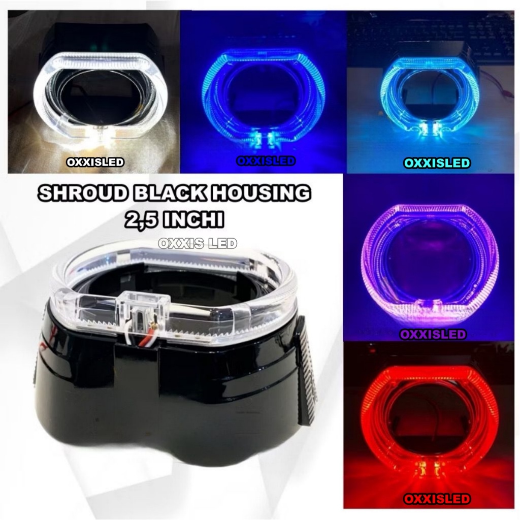 Ring Shroud Bmw Black Series 2,5 inch dan 3 inch Pnp Biled projetor ...