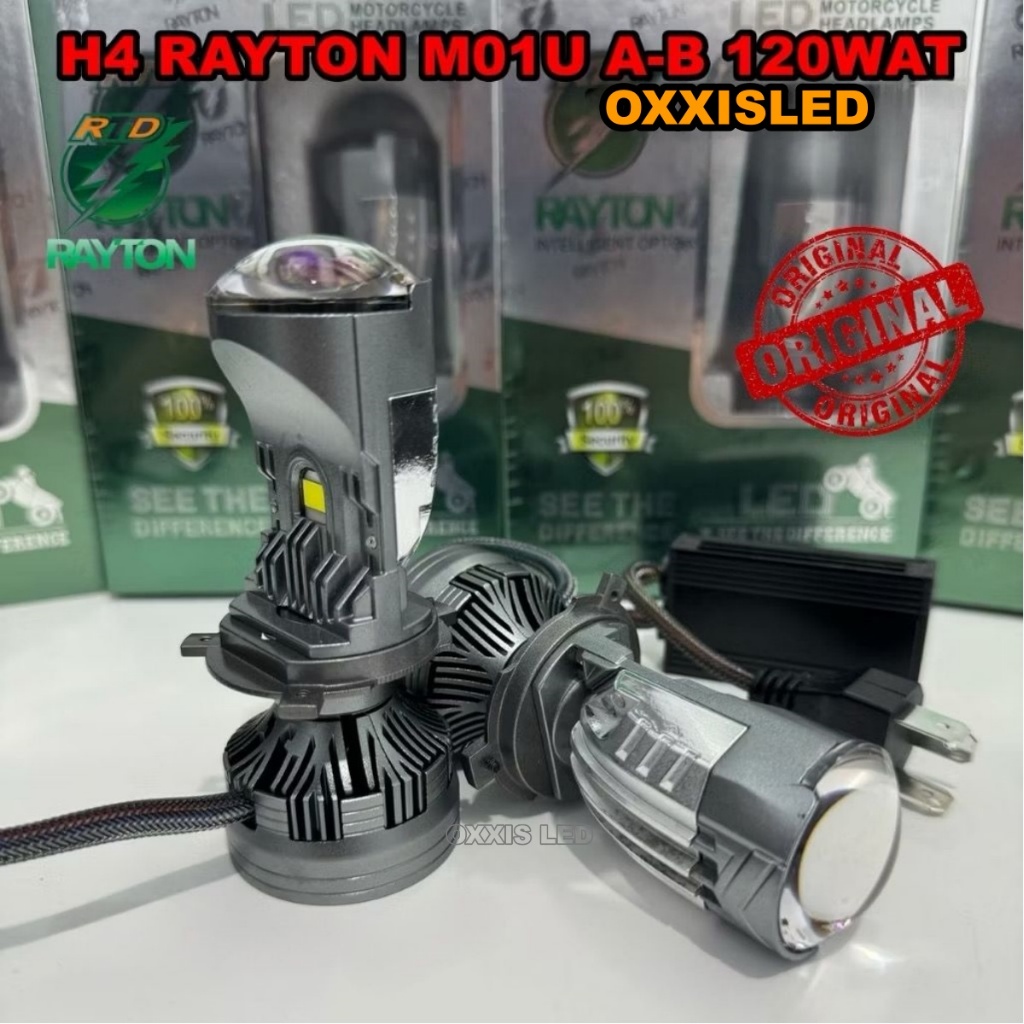 RAYTON MINI LED BILED PROJECTOR H4 M01U a AND B BLUELENS TURBO FAN SYSTEM DRIVER EXTERNAL PNP ...