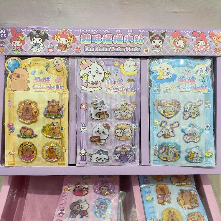 Sanrio Kawaii Labubu Water Capybara Cute Cartoon Sticker - Waterproof ...