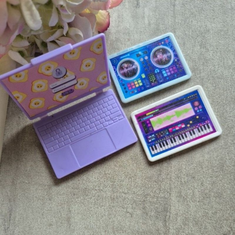 Miniature Laptop Barbie Dream Besties Mattel Ipad/ | Shopee Singapore