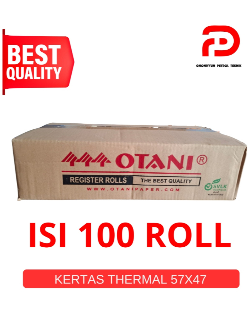 MESIN OTANI Thermal Paper roll 57x47 1 BOX, For EDC Machines and others Otani Brand Contents 100 ...