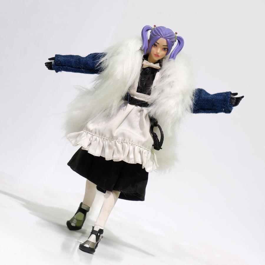 Female Fur Jacket kitbash action figure 1/12 scale Joytoy Notian ...