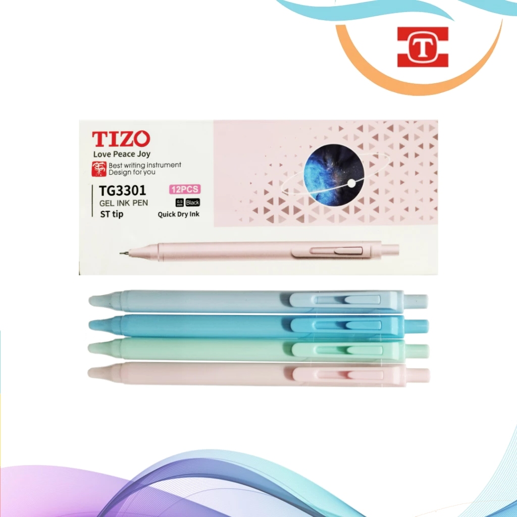 TIZO TG-3301 GEL PEN (12 PCS) | Shopee Singapore