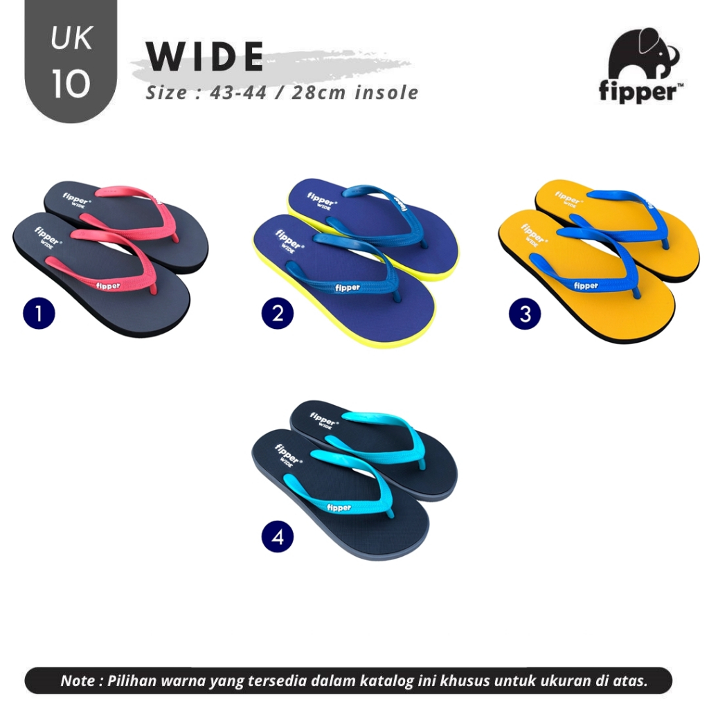 Fipper Wide UK 10 (Size 43 44) | Shopee Singapore