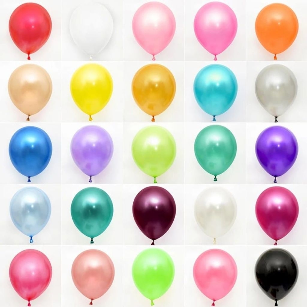 VS 12 Inch Metallic Latex Balloons (10pcs) | Shopee Singapore
