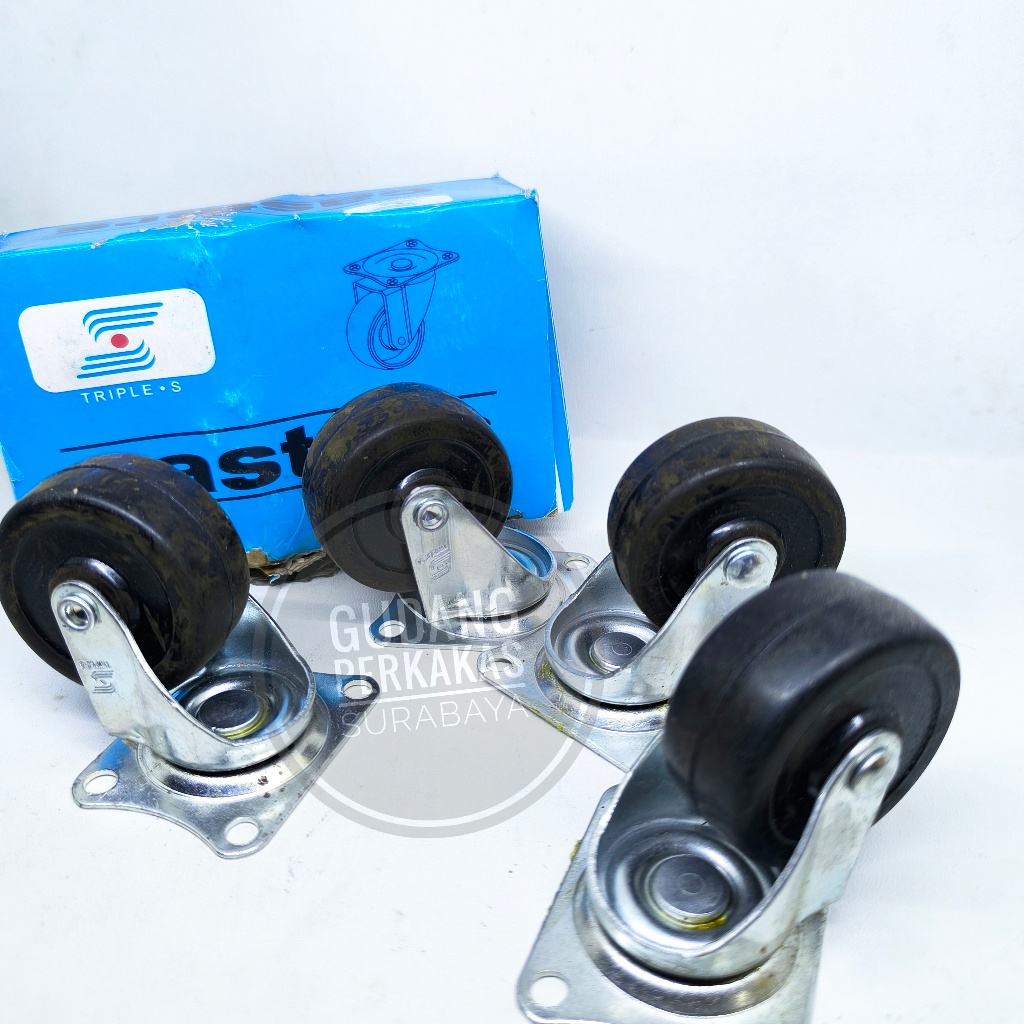 4 pc 2 inch display case wheels, rack wheels, rubber wheels, live ...