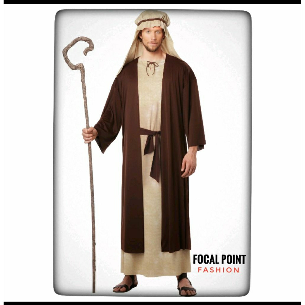 Joseph costume for adult men, religi biblical nativity costume | Shopee ...