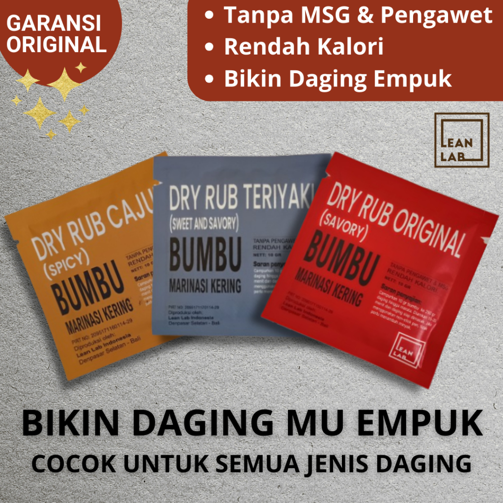 Multipurpose Sachet Marinade Seasoning Dry Rub Lean Lab Delicious ...