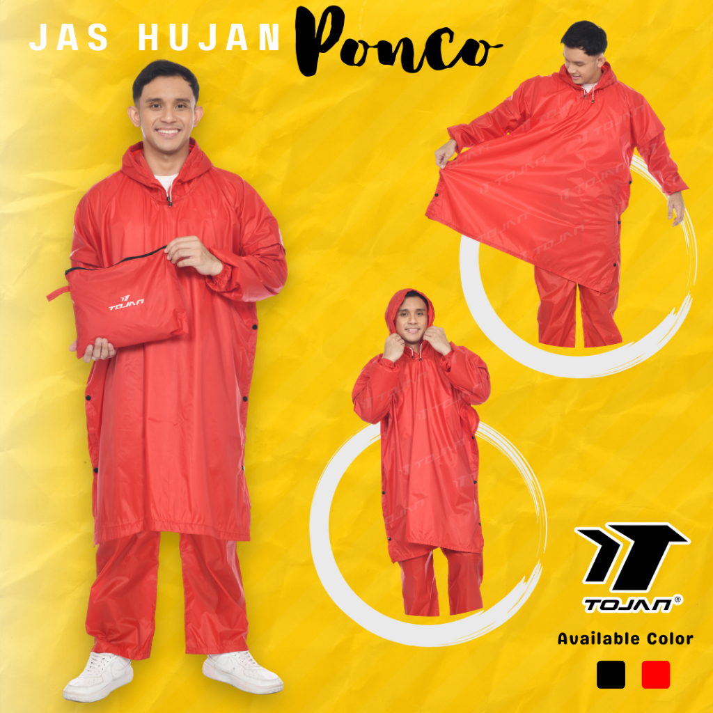 Adult Men's and Women's Sleeve Poncho Raincoat By TOJAN | Shopee Singapore