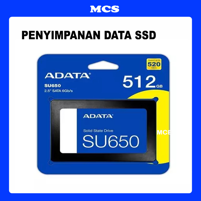 Data Storage, SSD ADATA Sata III SU650, 256 GB, 512 GB, 1 TB SATA SATA III OFFICIAL WARRANTY ...