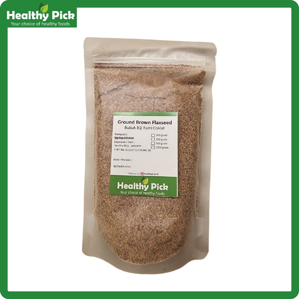 Ground Brown Flaxseed 500 grams Chocolate Flaxseed Powder - Healthy ...