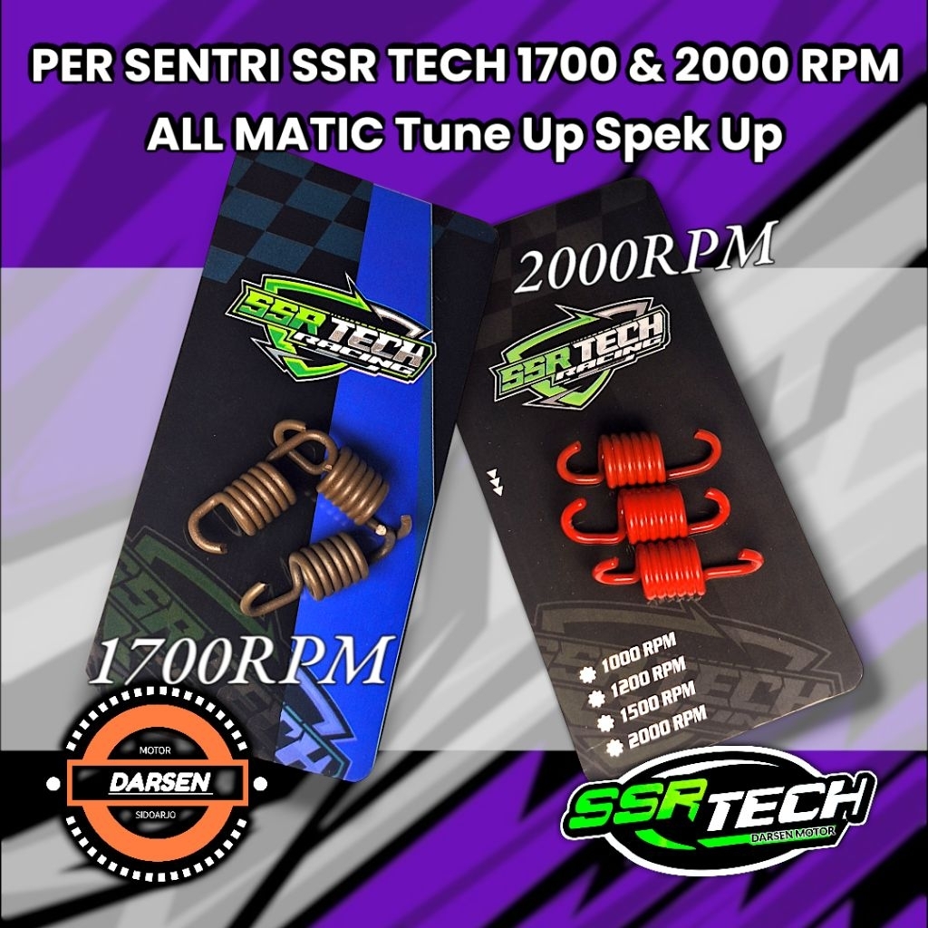DOUBLE CLASP SPRING RACING CENTRI SPRING 1700 RPM 2000 RPM BORE UP SPEC ...