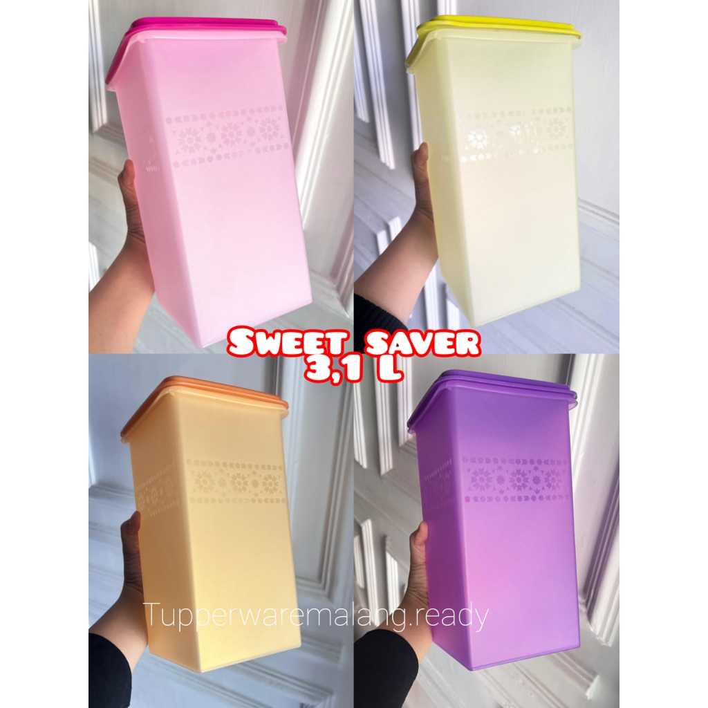 TUPPERWARE JAR SWEET SAVER CANISTER CONTAINER 3.1L SNACK CAKE CONTAINER ...