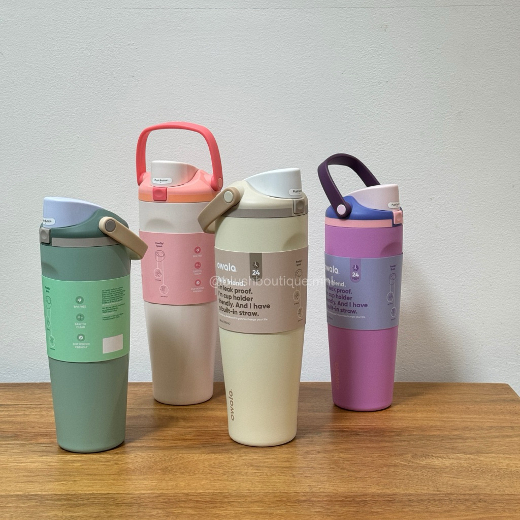 Owala Freesip Sway Tumbler 30 oz 887ml Cold-Resistant Drinking Bottle ...