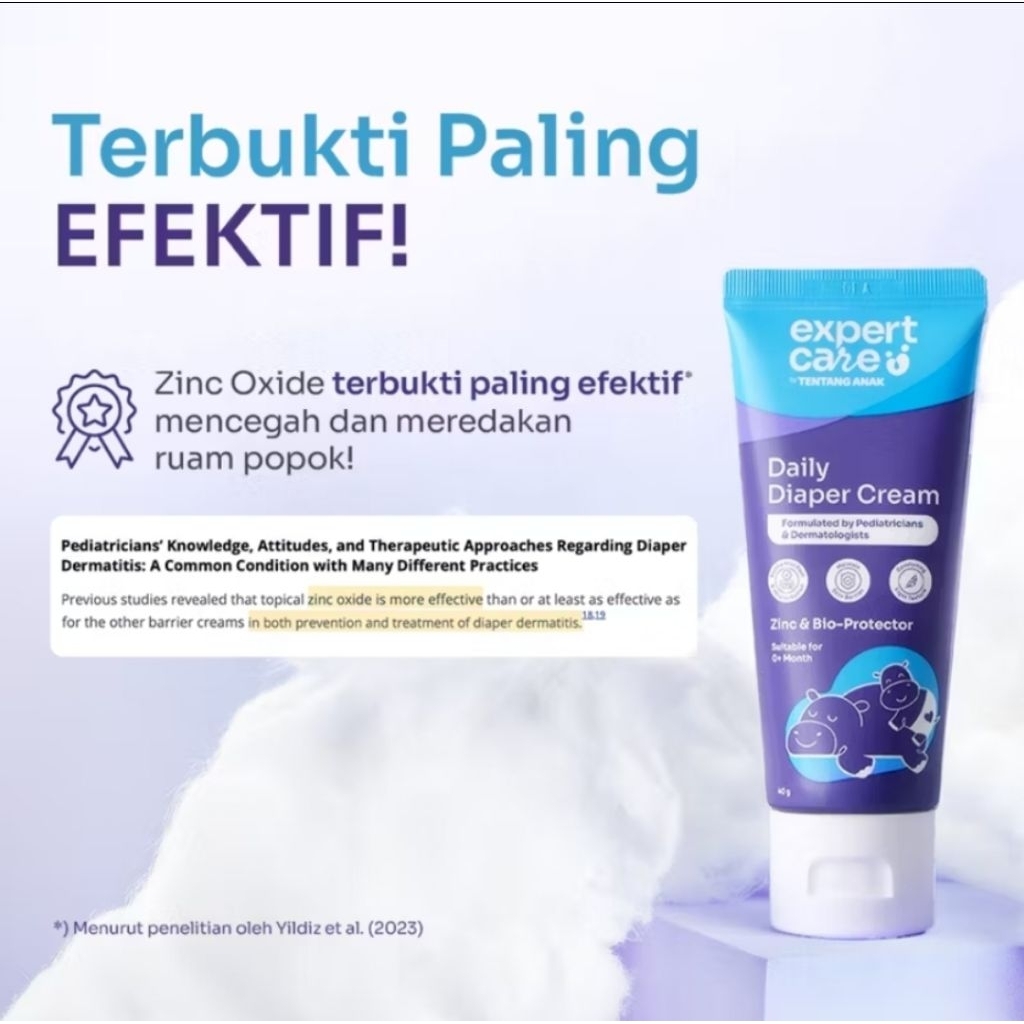 EXPERT CARE Daily Diaper Cream - Rash Relief Cream Popok | Shopee Singapore