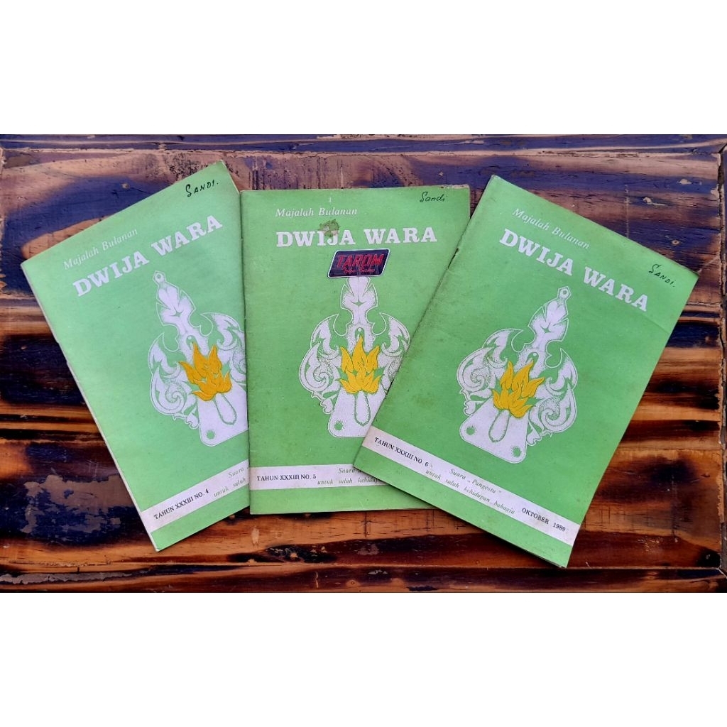 DWIJA WARA Monthly Magazine (No. 4, 5, 6 - August 1989) | Shopee Singapore