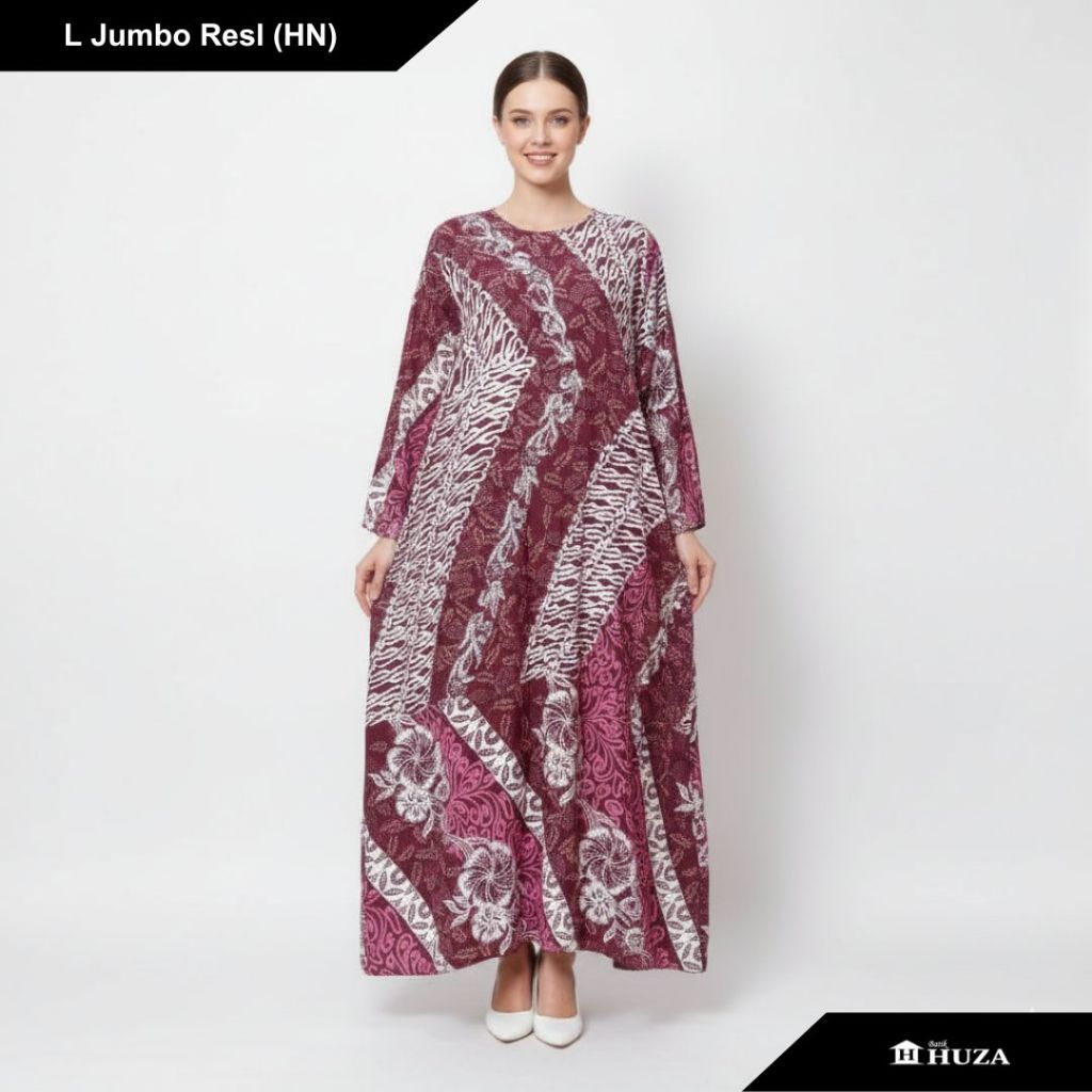 Batik Huza Daster Jumbo Daster BUSUI Longdress Batik Longdress Jumbo ...