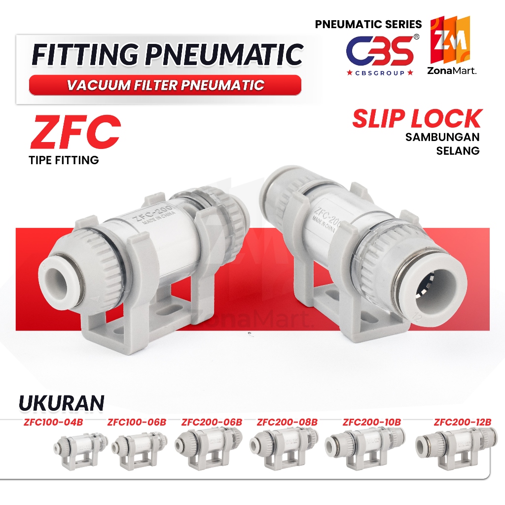 ZFC VACUUM FILTER PNEUMATIC FITTING | Quick Connector Hose 4mm 6mm 8mm ...