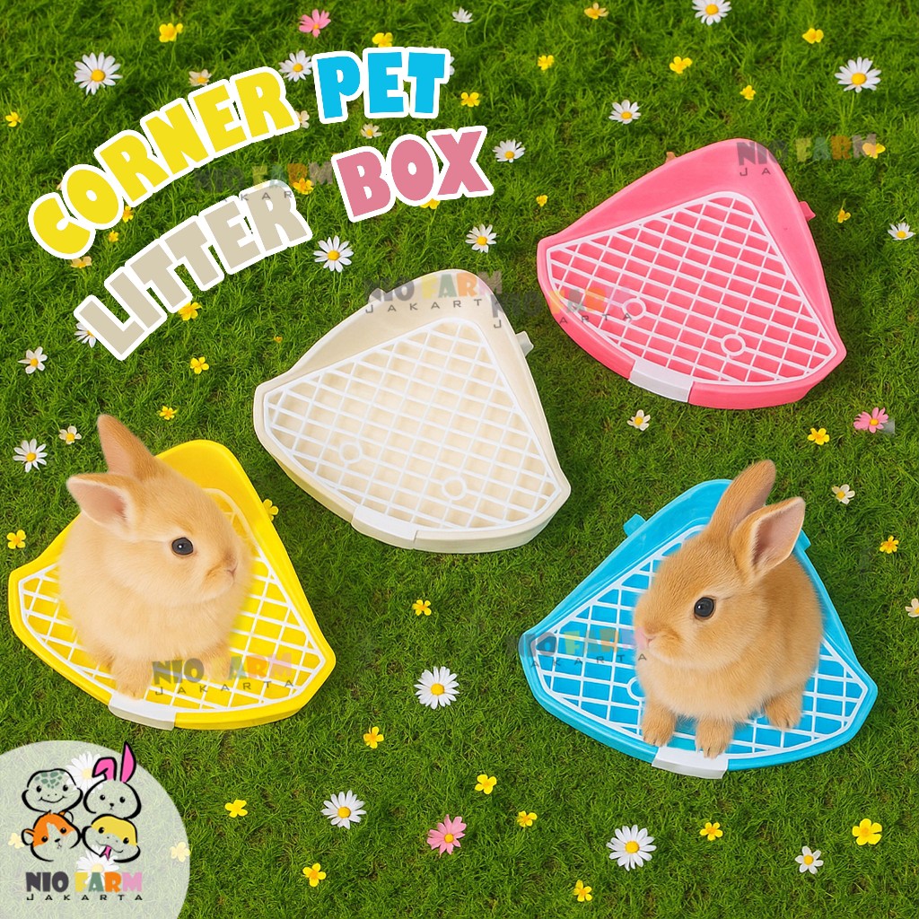 NIOFARM - Pet Litter Box Corner - Rabbit Litter Box - Rabbit Pet Toilet ...