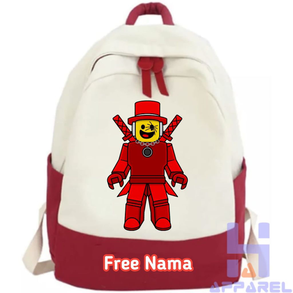 SAMMY ROBLOX STEAL A BRAINROT CHARACTER CHILDREN'S BACKPACK FREE NAME ...