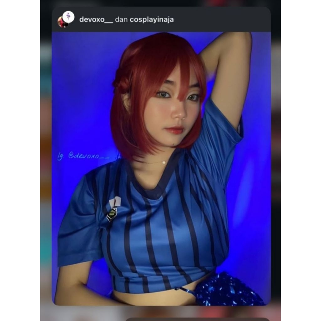 (PRELOVED) ANRI TEIERI BLUE LOCK COSPLAY COSTUME | Shopee Singapore