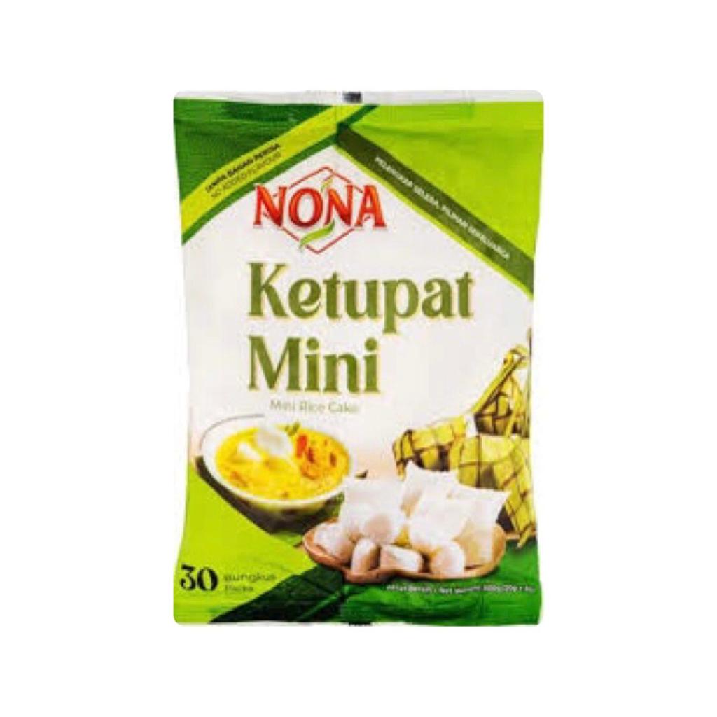 NONA KETUPAT MINI INSTANT Nona Mini Rice Cake MALAYSIA 600g (30 Packs x ...