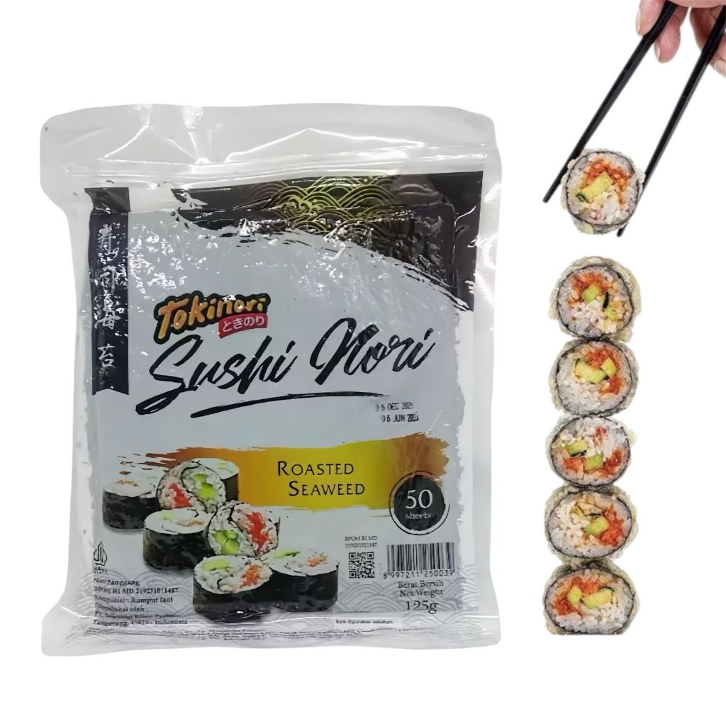 TOKINORI 50 SHEETS SHEET/ - SUSHI NORI - ROASTED SEAWEED - NORI FOR ...