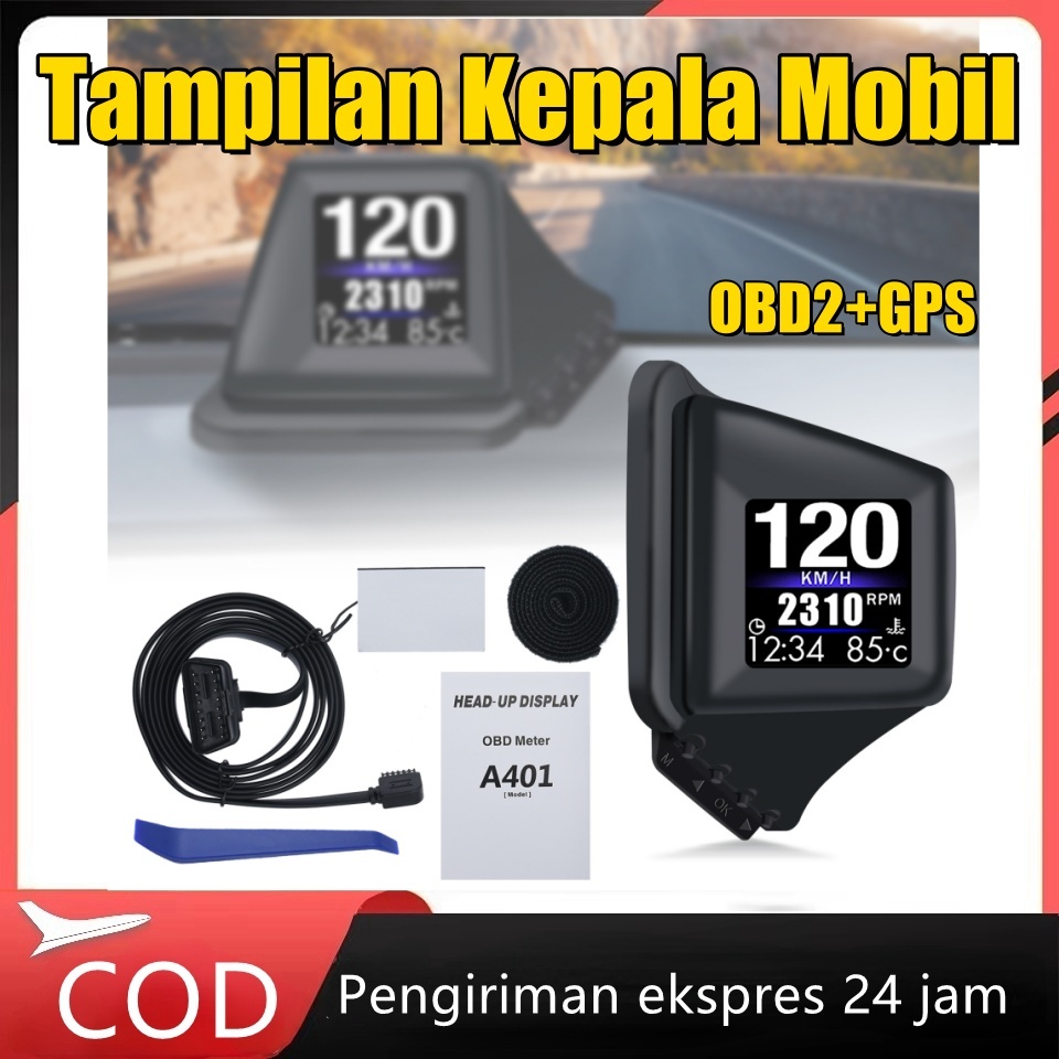 OBD2 HUD Car Head Up Display HUD Display with Dual System GPS OBDII ...