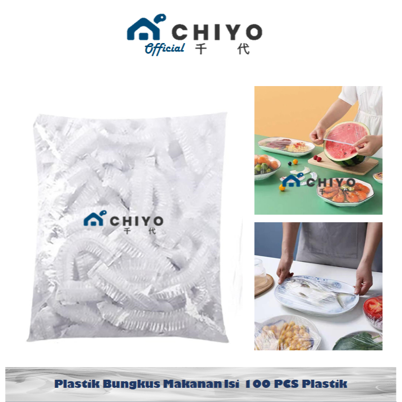 CHIYO Living - Food Wrapping Plastic Contents 100 PCS Food Grade Fruit ...