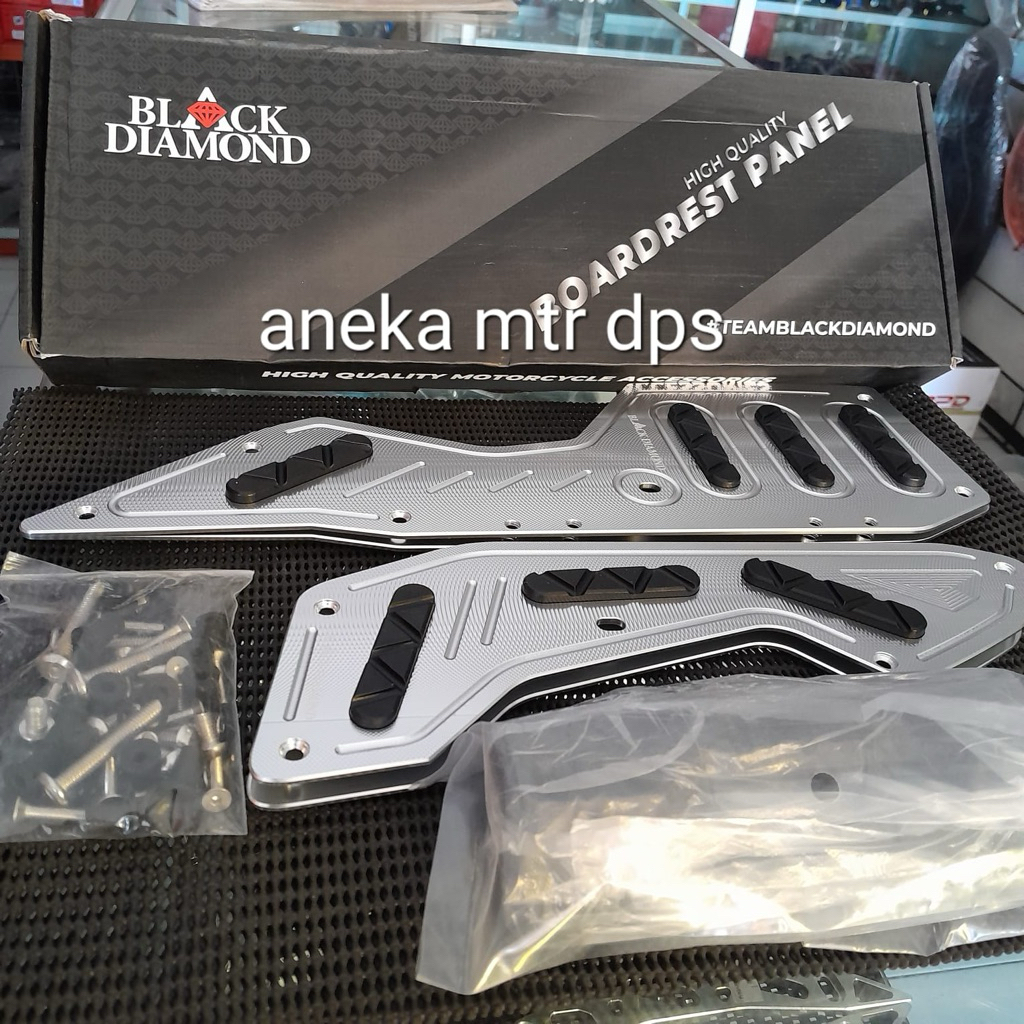 NMAX NEO NMAX TURBO BLACK DIAMOND SILVER BORDES (FULL COMPLETE COVER ...
