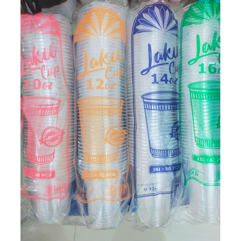 50 pcs Plastic Cups Flat Cups Flat Cups Pop Ice Cups Tea Cups 10, 12 ...