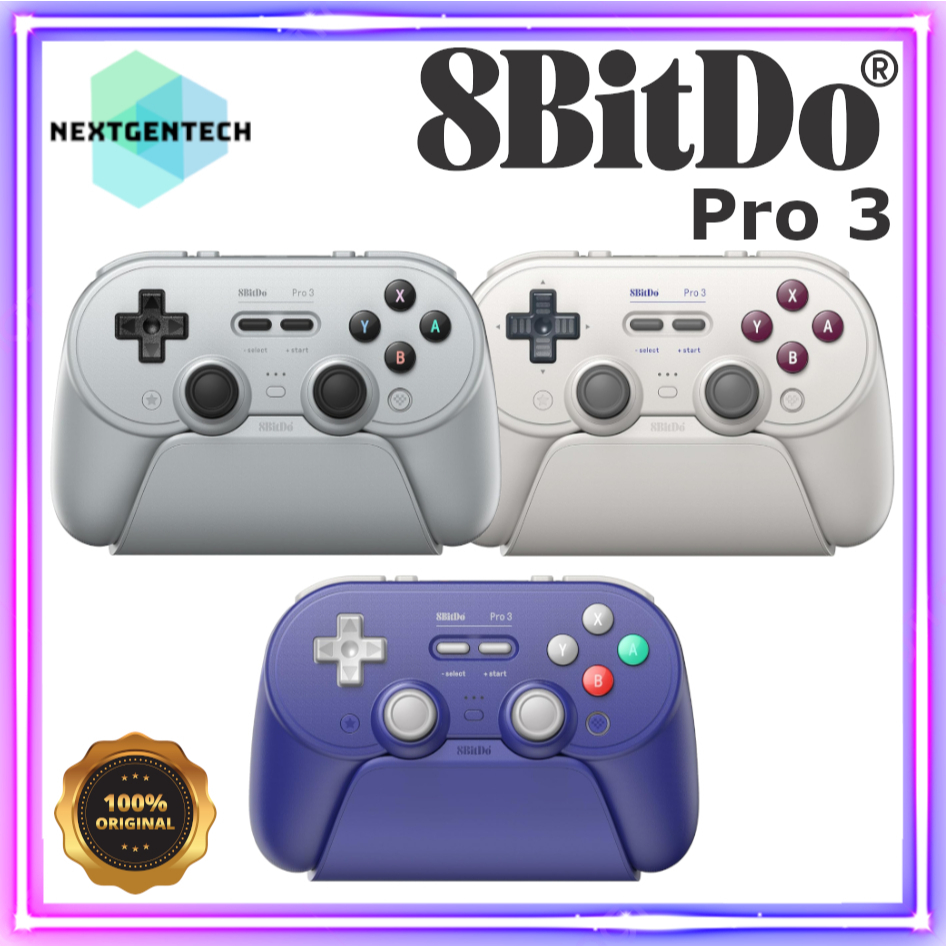 8BitDo Pro 3 Bluetooth Gamepad Retro Wireless Controller TMR Joysticks ...