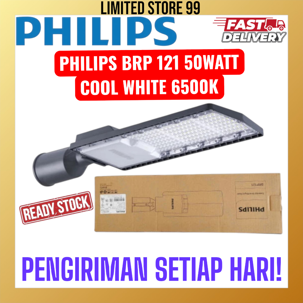 PHILIPS BRP121 50WATT LED65 COOL WHITE 6500K SmartBright Streetlight ...