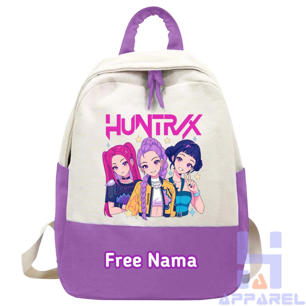 HUNTRIX KPOP DEMON HUNTERS CHARACTER CHILDREN'S BACKPACK FREE NAME ...