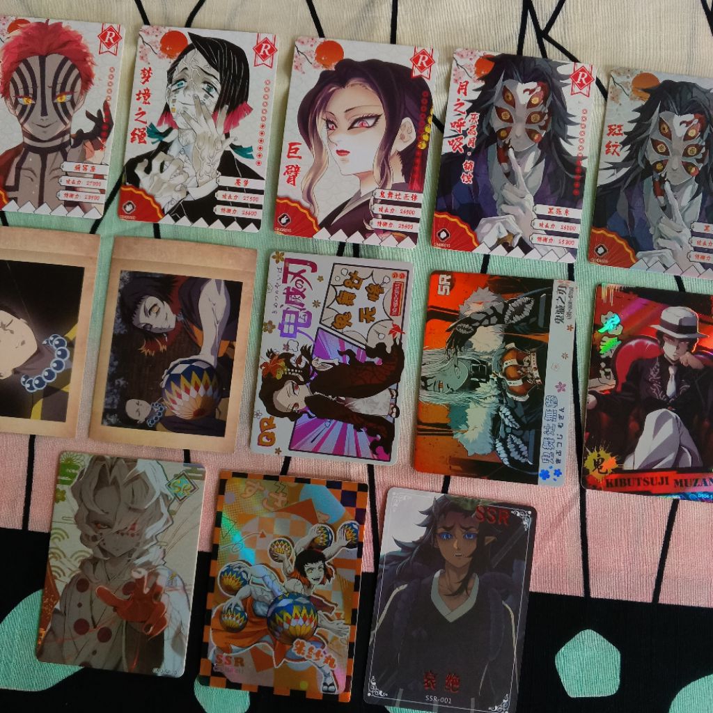 Original card demon slayer kimetsu no yaiba oni demon muzan rui akaza ...