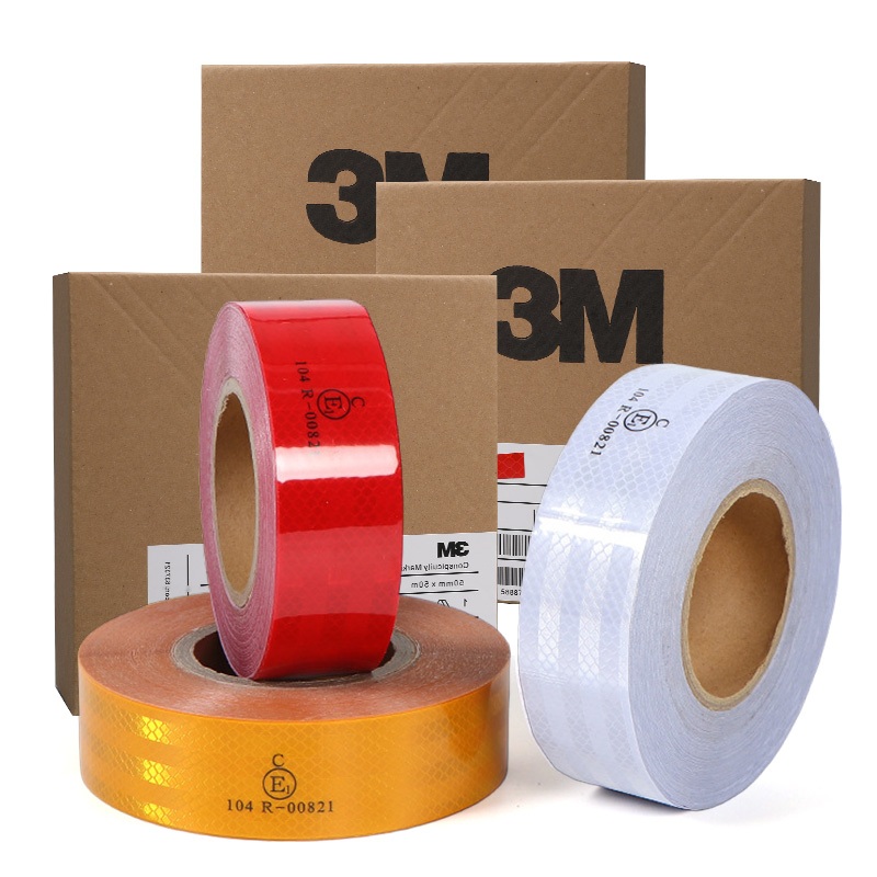 CAHAYA MERAH 3M Safety Tape Reflective Sticker - Waterproof Red Yellow ...